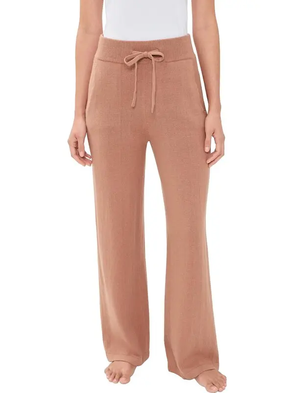 Eberjey Recy Sweater Pants - Hazelnut