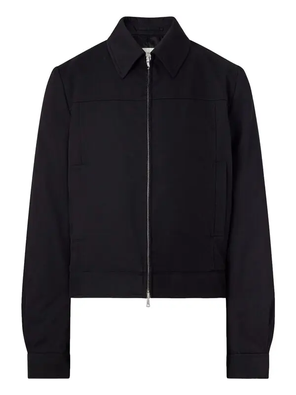 Dries Van Noten Padded Cotton And Wool-blend Blouson Jacket - Black