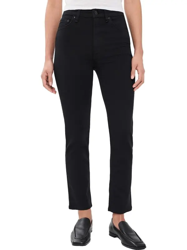 Rag & Bone Flexi Wren High-rise Ankle Slim Jeans - Black