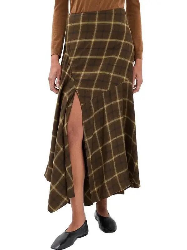 Co Slash Volume Skirt - Chocolate