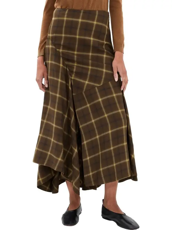 Co Slash Volume Skirt - Chocolate
