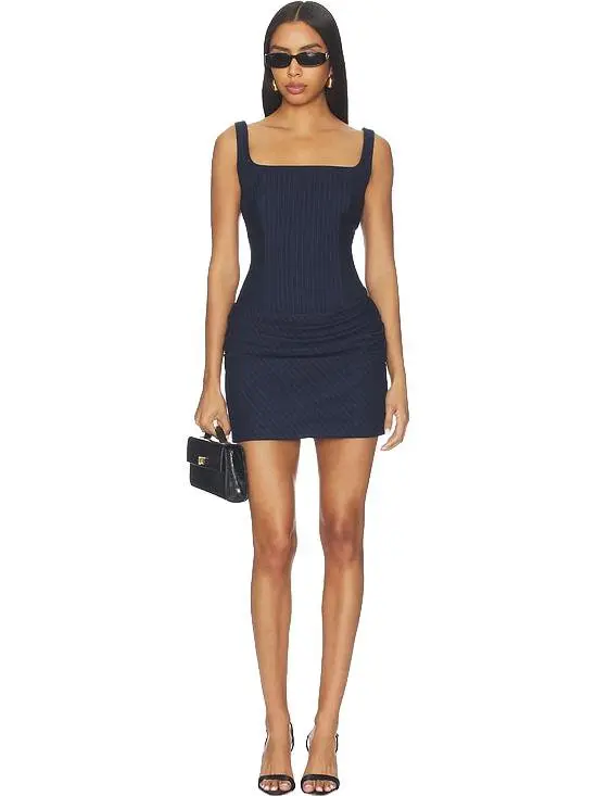 Amanda Uprichard Annabella Dress - Navy