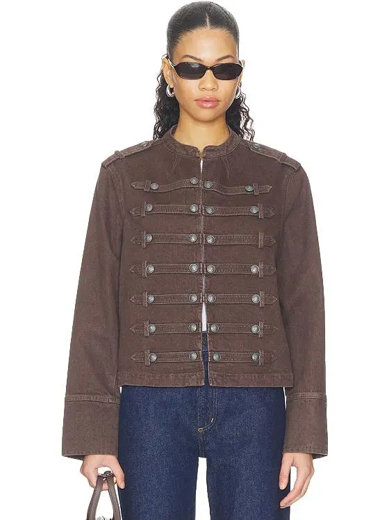 Amanda Uprichard Emma Jacket - Cocoa
