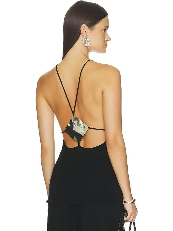 SRG Finlay Knit Halter Top - Black