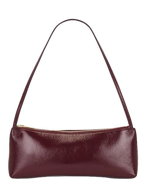 MANSUR GAVRIEL Gaia Baguette Bag In Burgundy - Claret