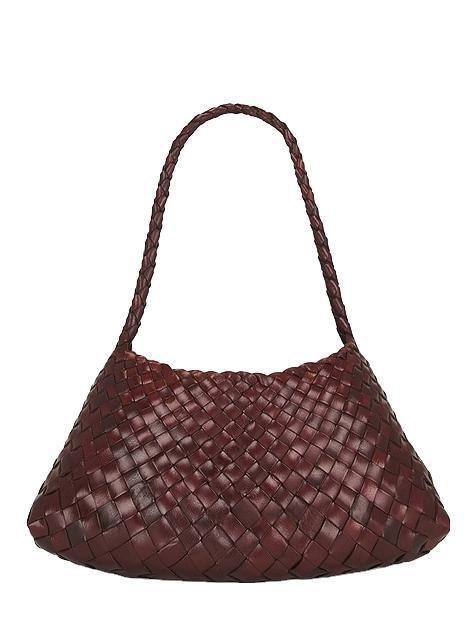 Dragon Diffusion Rosanna Shoulder Bag In Burgundy - Bruciato