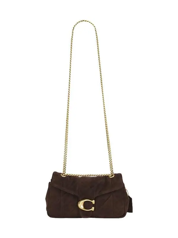 COACH Soft Quilted Suede Tabby Shoulder Bag 26 In Chocolate - Dark Chocolate
