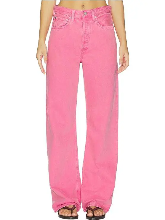 AGOLDE Vintage Loose Fit Denim - Amaranth
