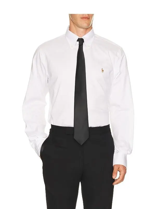 Polo Ralph Lauren Pinpoint Dress Shirt - White