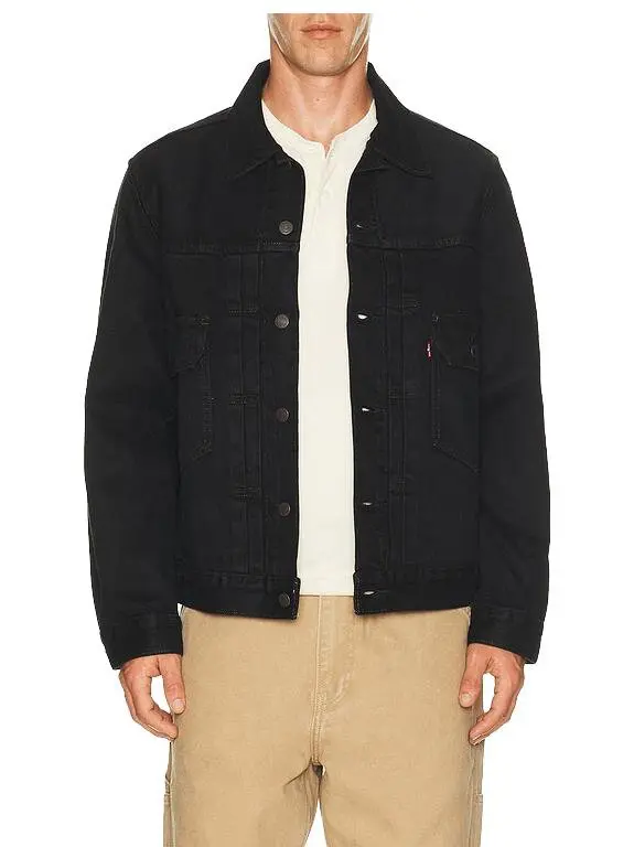 LEVI'S Type 2 Trucker Denim Jacket - Black