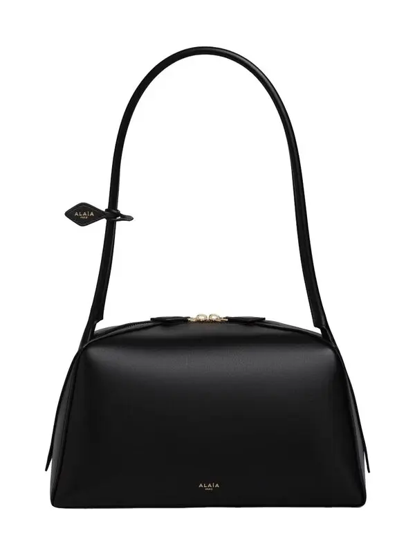Alaïa Le Bouledogue Medium Leather Shoulder Bag - Black