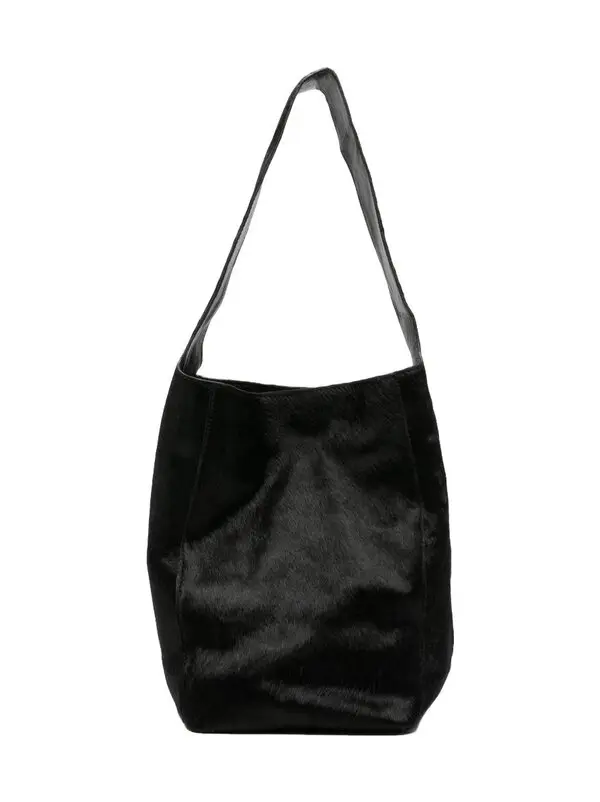ALYSI Leather Bucket Bag - Brown