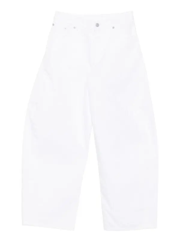 Alaïa Rodeo Denim Cotton Jeans - White