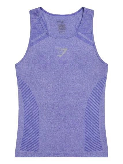 GYMSHARK Devant Seamless Slim Fit Tank - Amethyst