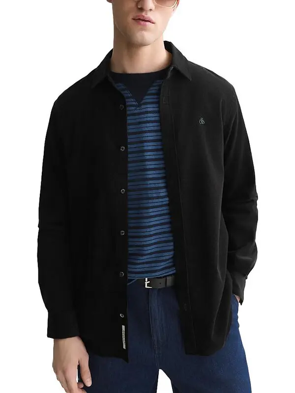 Scotch & Soda Fine Corduroy Shirt - Meteorite