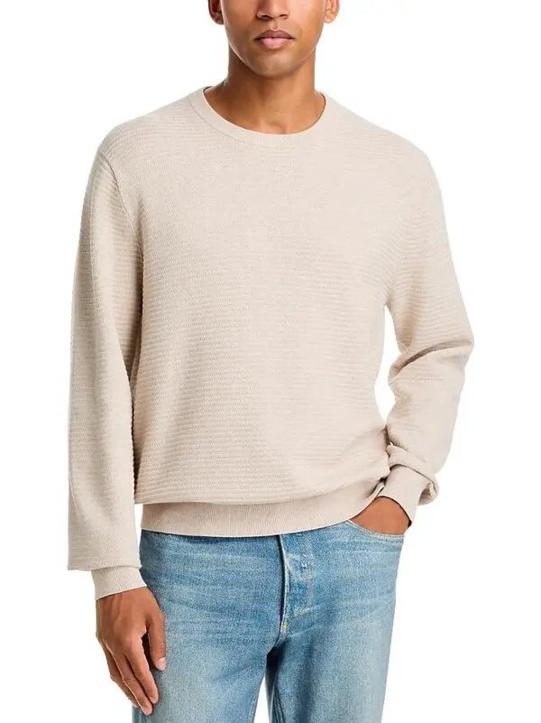 Madewell Core Crewneck Cotton Sweater - Heather Stone