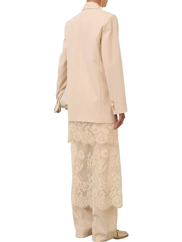 Zimmermann Valiant Lace Blazer - Cream
