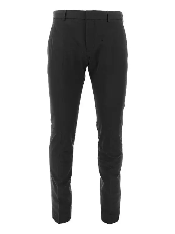 PT TORINO Epsilon Stretch Cotton-blend Pants - Black