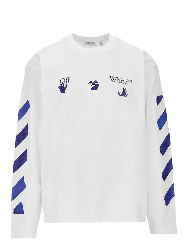 Off-White Bacco Arrow Kate' Cotton T-hirt - White