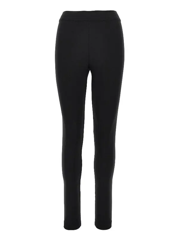 Dolce & Gabbana Milano Stitch Jersey Leggings - Black