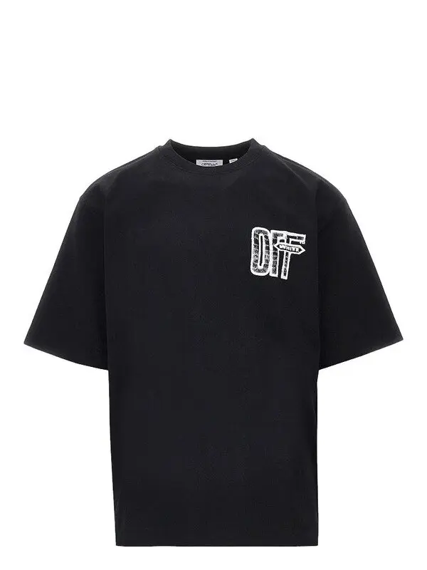Off-White City Nature' Cotton T-hirt - Black