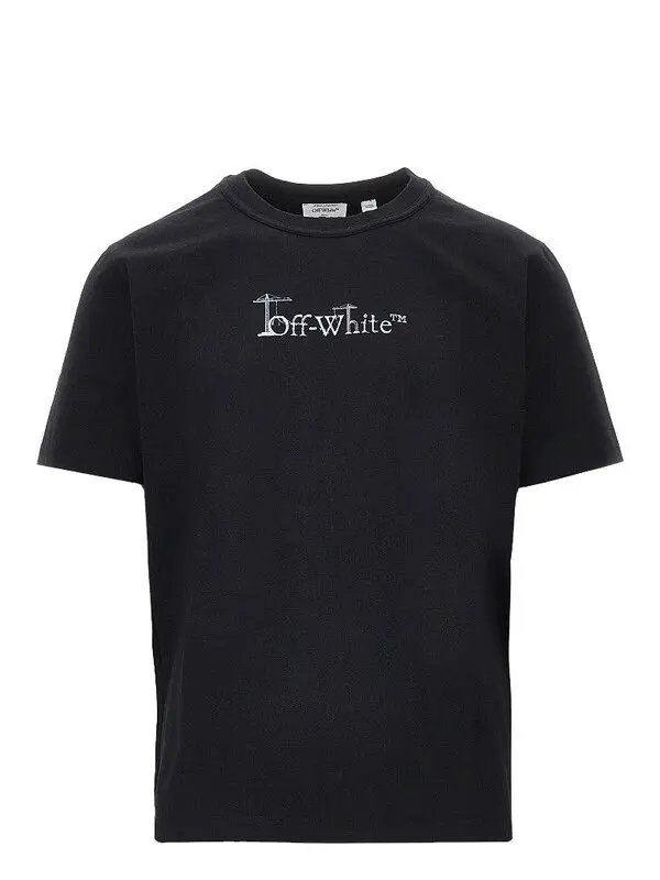 Off-White Spices Arrow Skate' Cotton T-shirt An - Black
