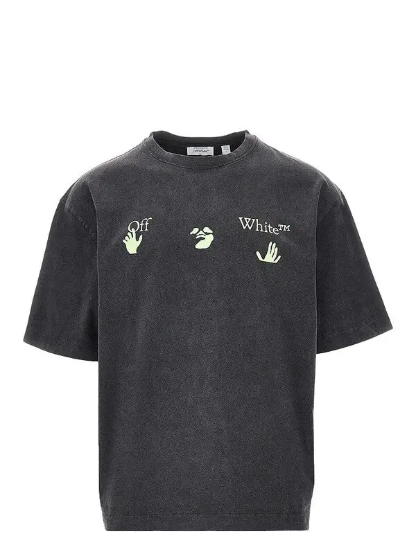 Off-White Bacco Arrow Kate' Cotton T-hirt - Black