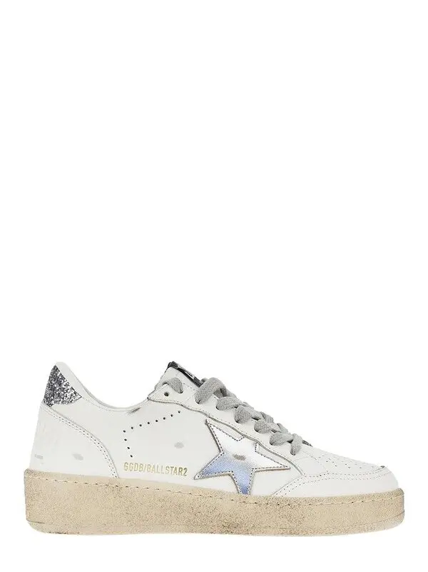 GOLDEN GOOSE Ballstar Leather Sneakers - White