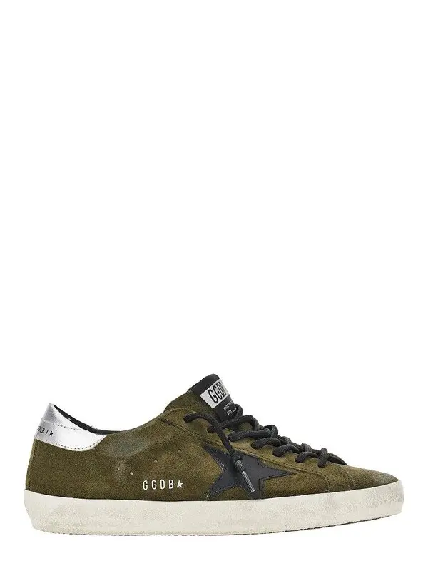 GOLDEN GOOSE Super-star Suede Leather Sneakers - Green