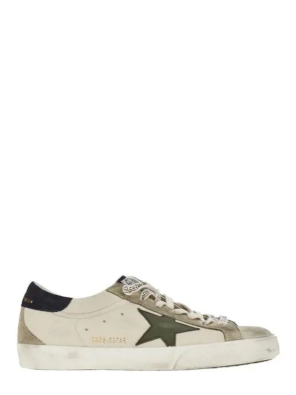 GOLDEN GOOSE Super-star Leather Sneakers - Grey