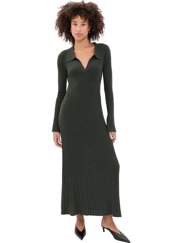 O.P.T Nicole Knit Maxi Dress - Green