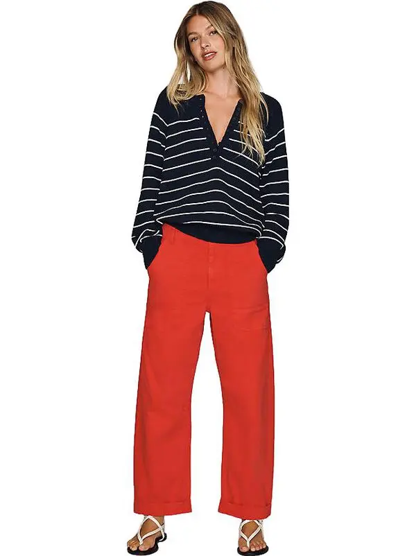 PISTOLA Tori 100% Cotton Utility Pants - Negroni