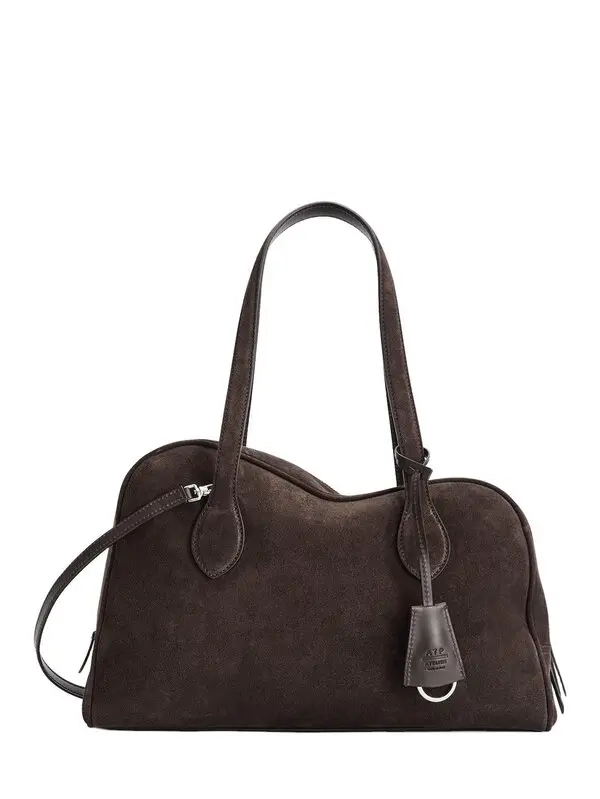 ATP ATELIER Noale Suede Top Handle Bag - Walnut