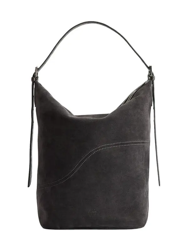 ATP ATELIER Tolve Suede/printed Lizard Tote Bag - Peltro