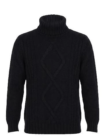 Brunello Cucinelli Cashmere Turtleneck Sweater - Black
