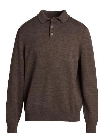 Armani Exchange Cotton, Acrylic, And Virgin Wool Blend Sweater - Grey