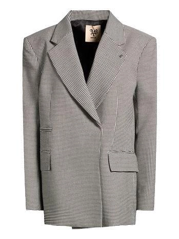 ANIYE BY Houndstooth Single-breasted Blazer - White