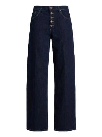 DONDUP Wide-leg Jeans With Button Fastenings - Blue