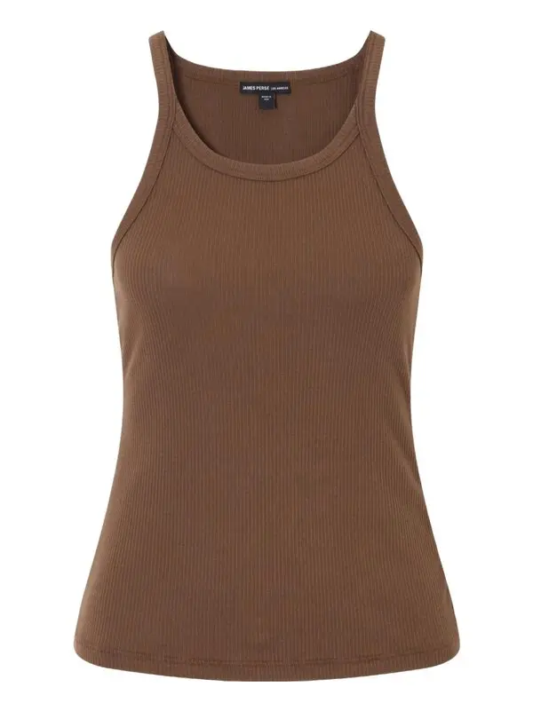 JAMES PERSE Ribbed Fitted Tank Top - No