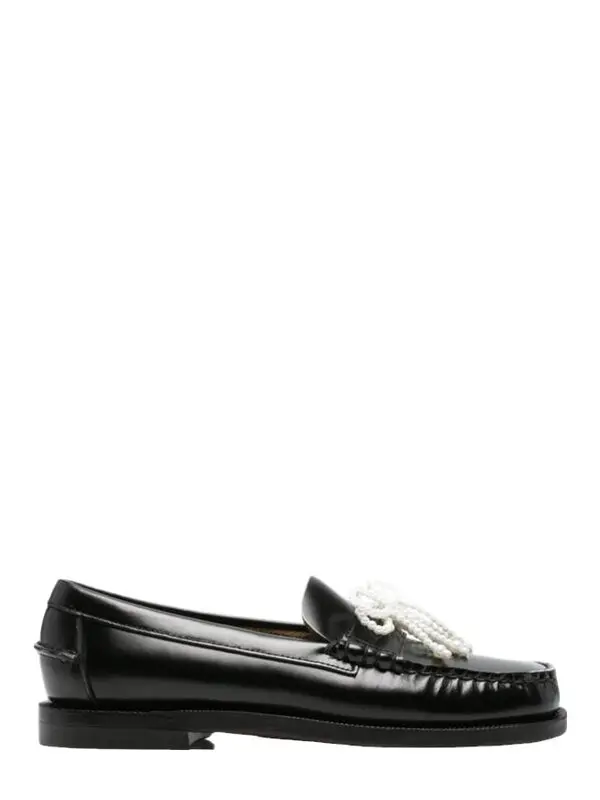 SEBAGO Bow Embellished Loafers - Black