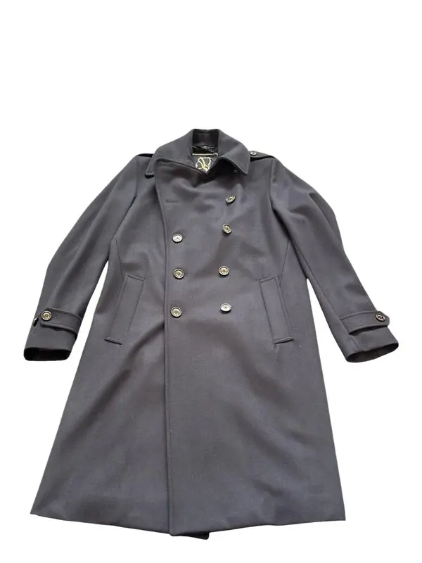 SEALUP Long-sleeved Double-breasted Coat - Gray