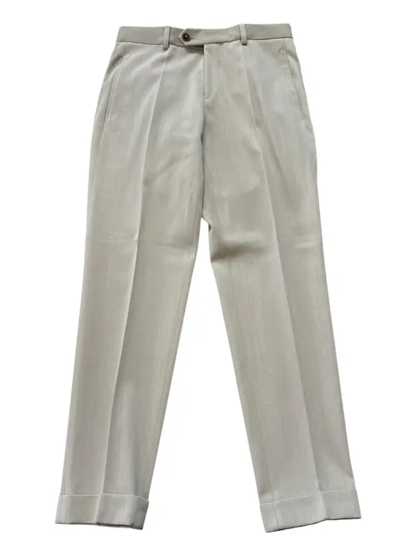 Hugo Boss Tailored Casual Pants With Belt Loops And Multiple Pockets - Gray
