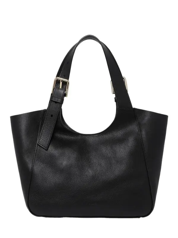 Furla Buckled Handle Shoulder Bag - Black