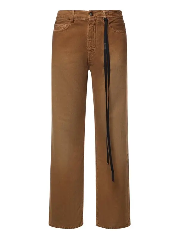 ANN DEMEULEMEESTER Relaxed Flared Trousers - Brown