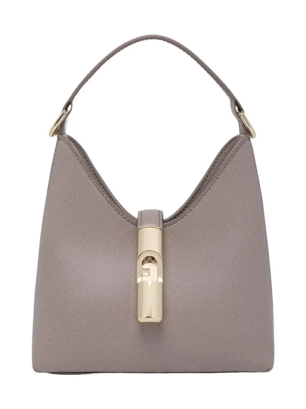 Furla Mini Iride Leather Tote Bag - Grey