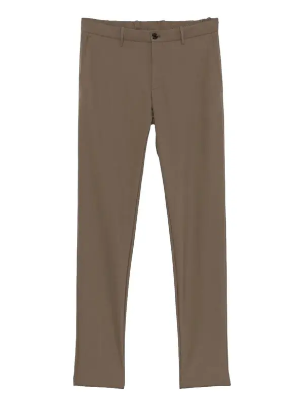 Incotex Tailored Trousers With Zip Fastening - Brown