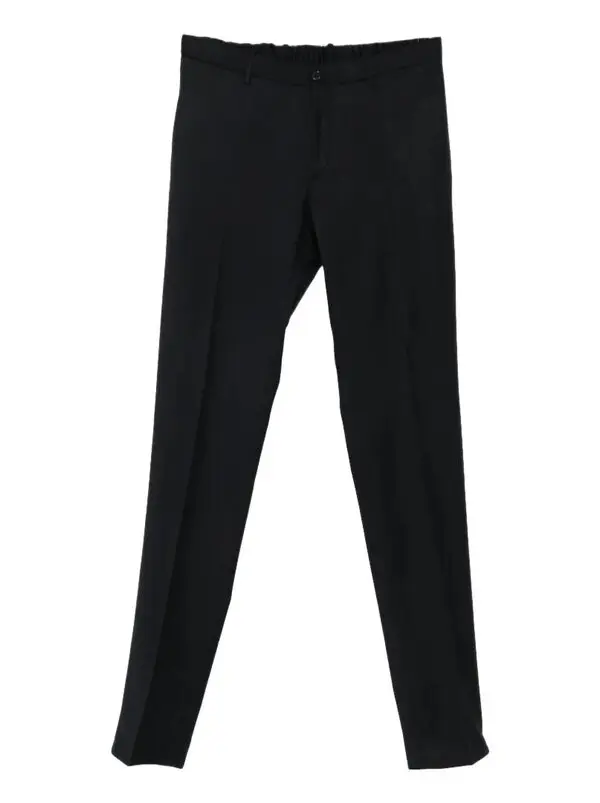 Incotex Pressed-crease Slim-fit Trousers - Navy Blue