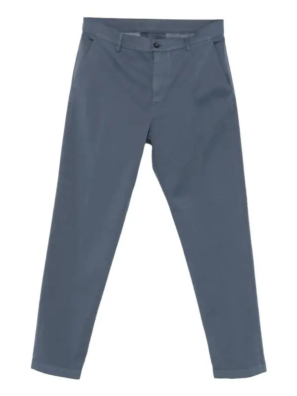 Canali Straight-leg Chino Trousers - Gray