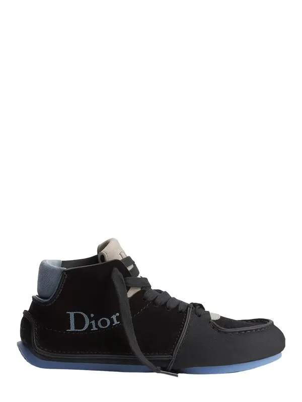 Dior Roadie Lace-up Boot - Black/light Blue