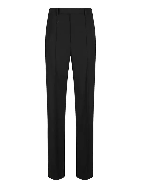 Patrizia Pepe Wide Leg Tailored Trousers - Black